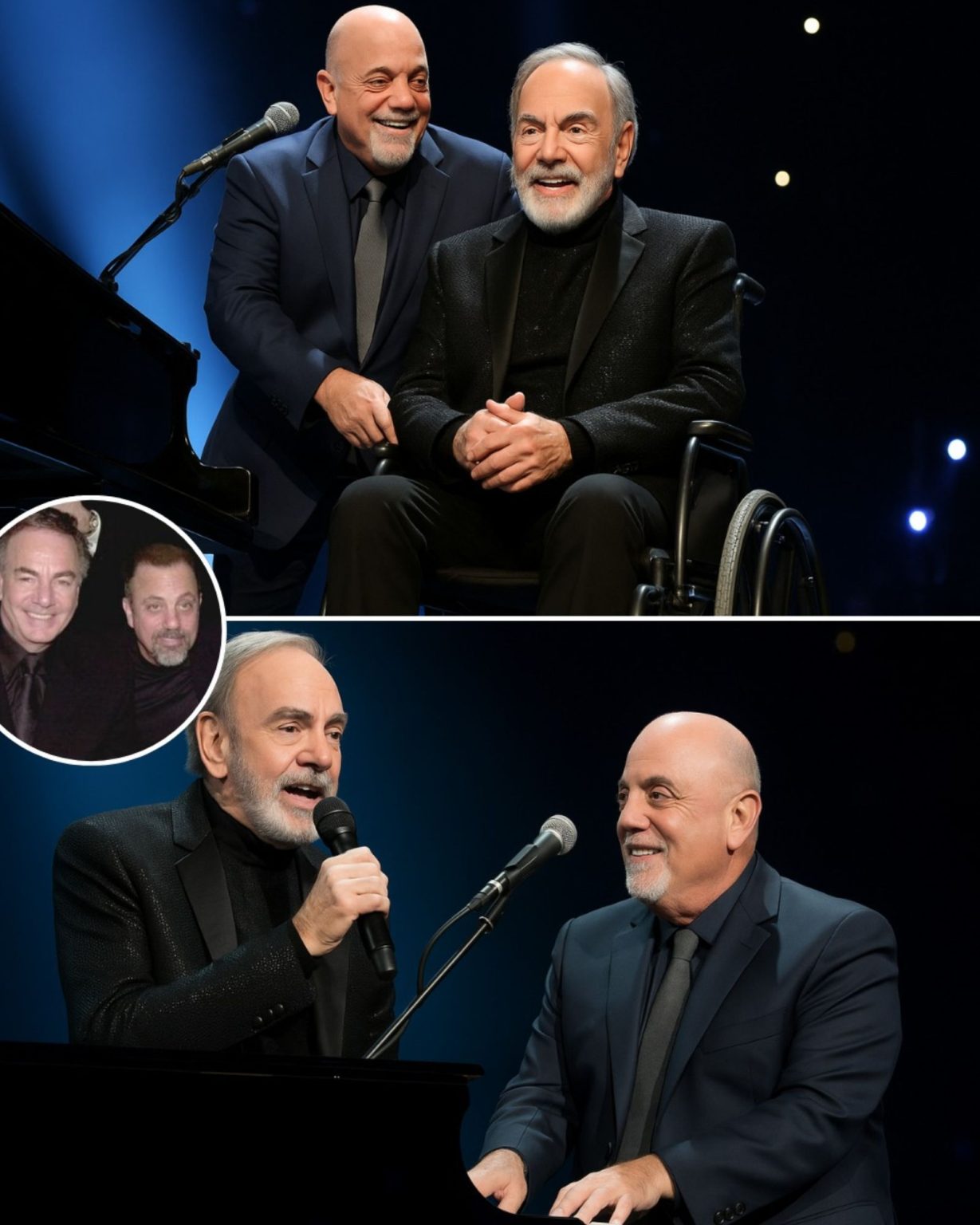 “He rolled in on a wheelchair — but when Neil Diamond sang, the whole ...