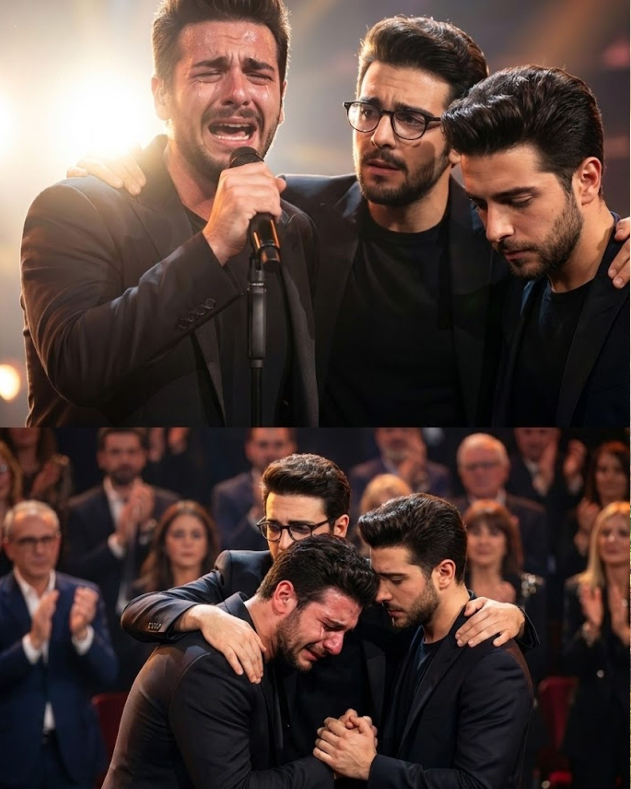 The Sanremo stage was blindingly bright. Millions were watching live ...